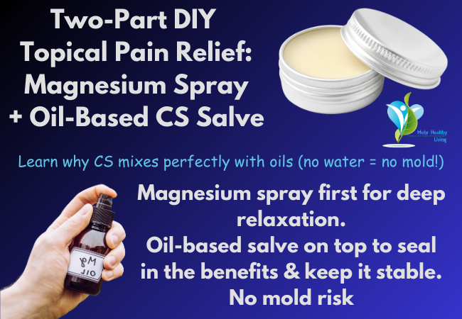 Two-Part DIY Topical Pain Relief: Magnesium Spray + Oil-Based Salve ...